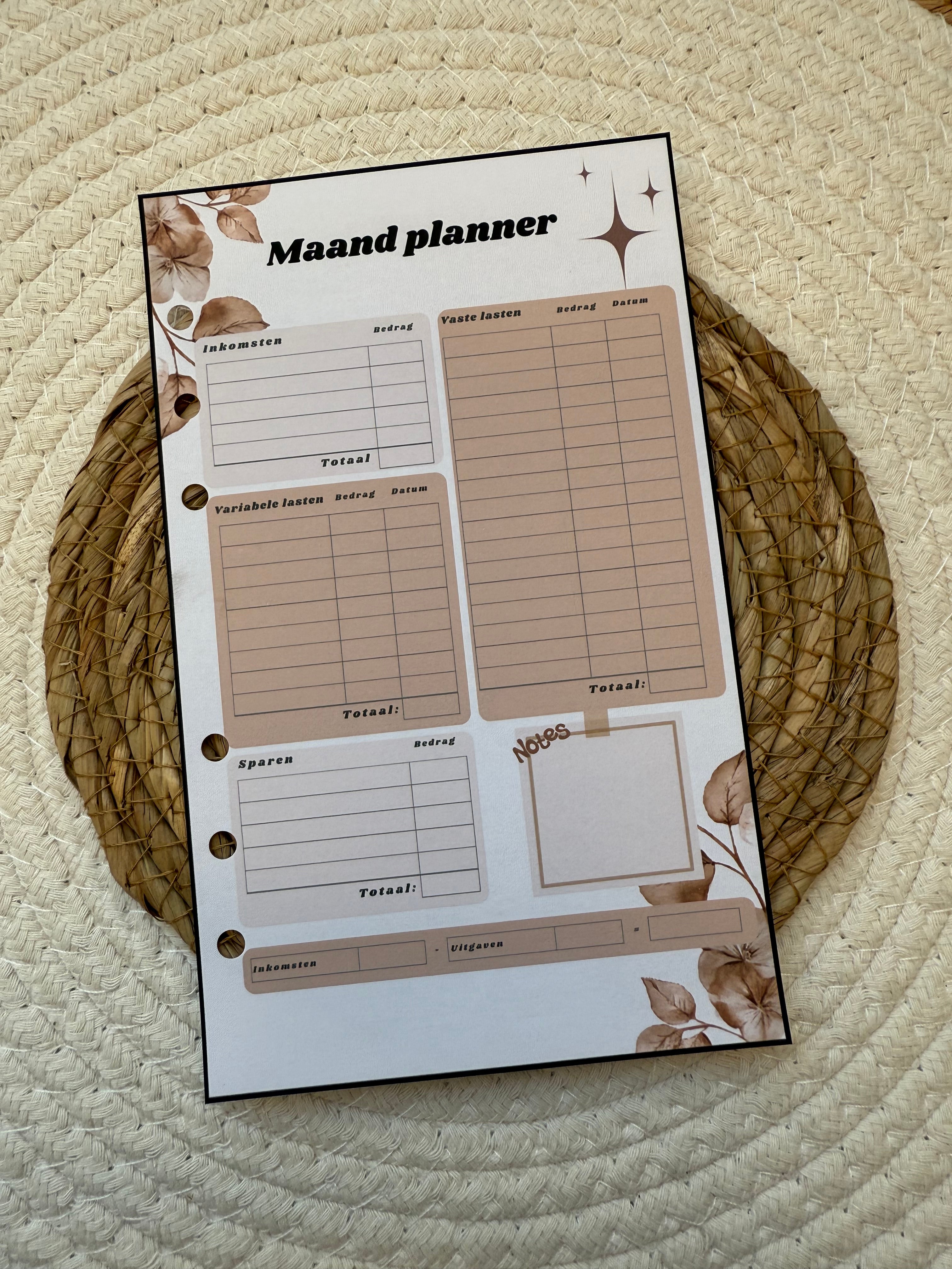 Planner maand planner 4 A6 – Budget By B