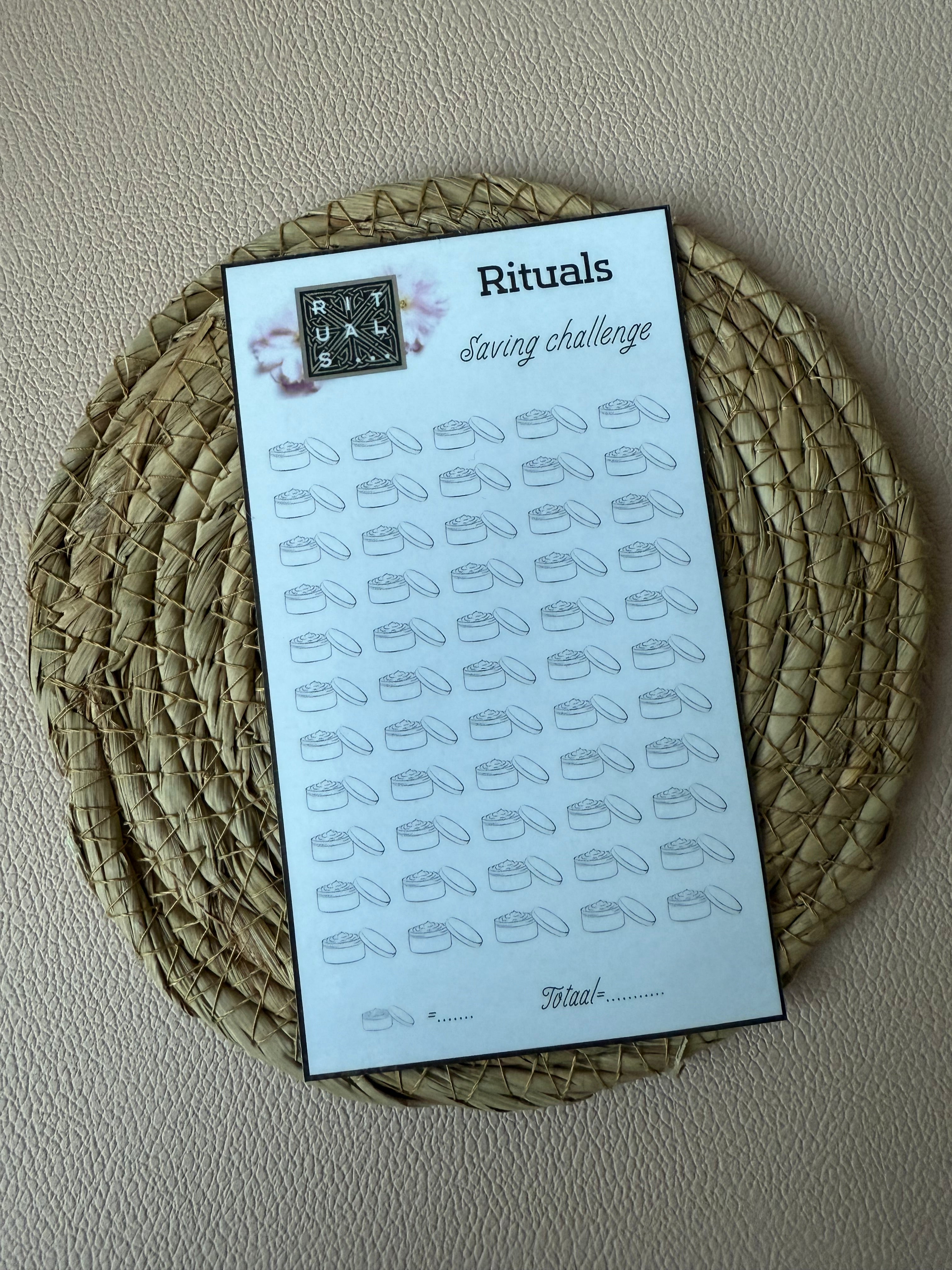 Rituals challenge open bedrag – Budget By B
