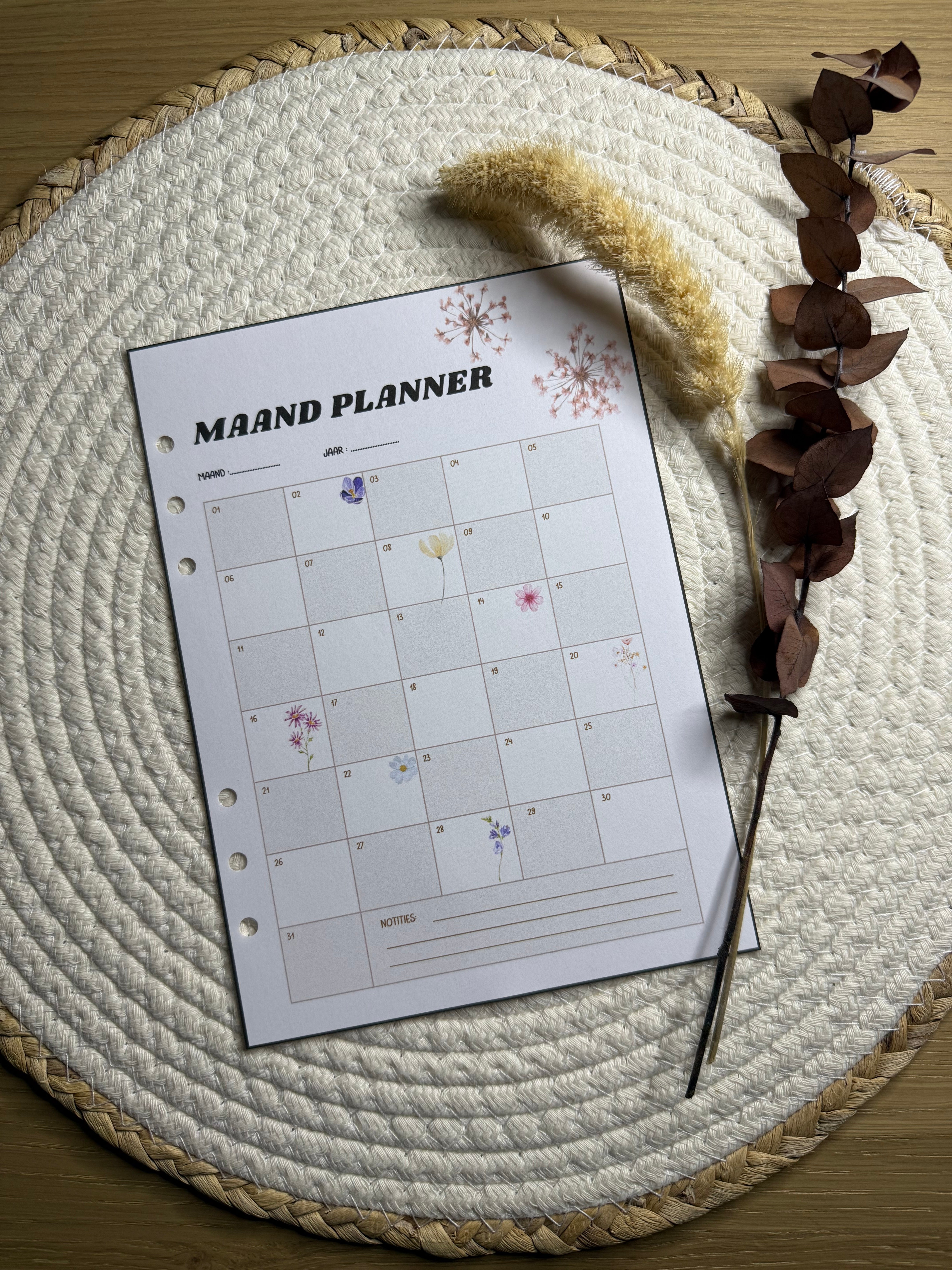 Planner Maand planner 1 – Budget By B