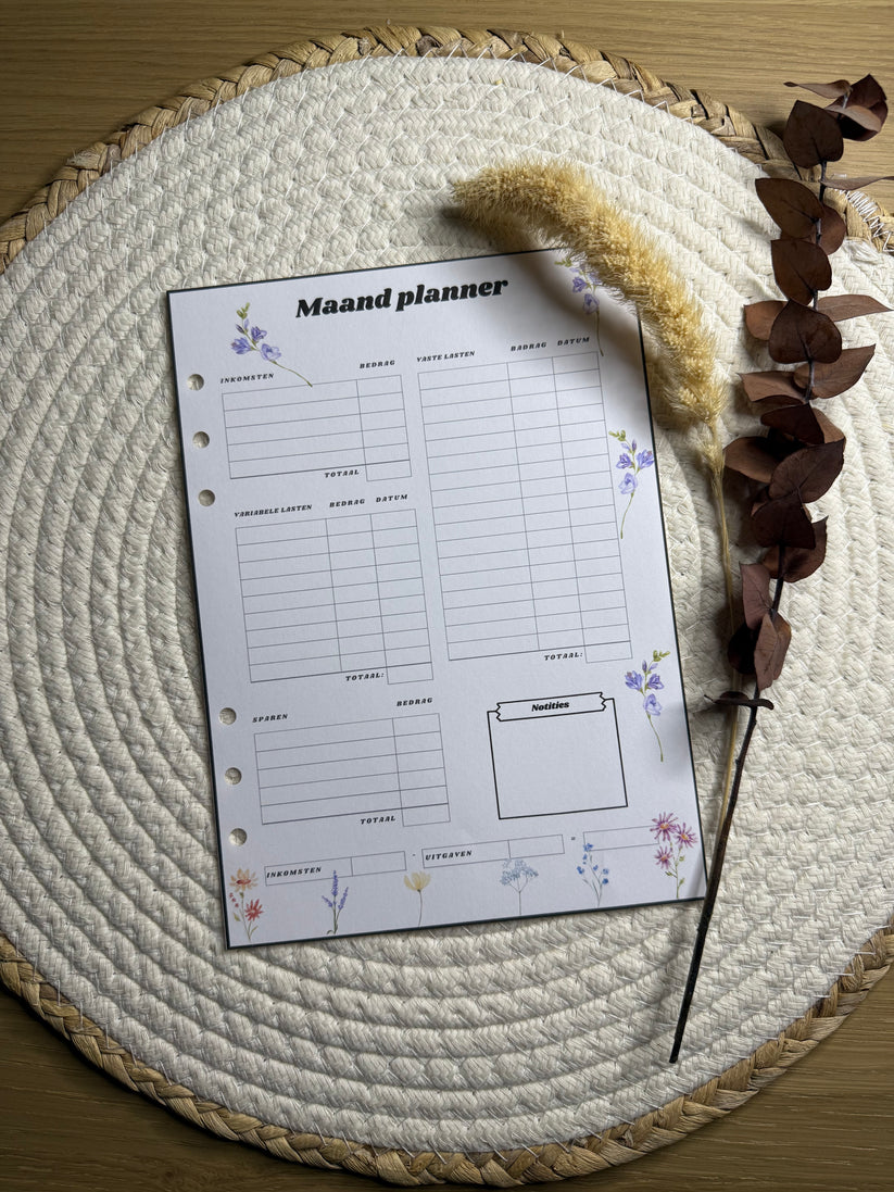 Planner maand planner 4 – Budget By B